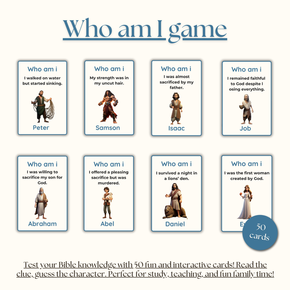 Who am I game - Instant Download – Holy Path